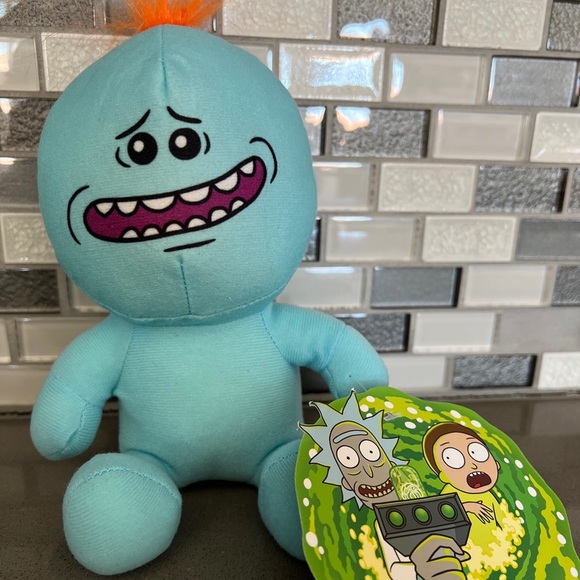 Cartoon Network | Toys | Rick And Morty Mr Meeseeks Plush Doll Figure ...